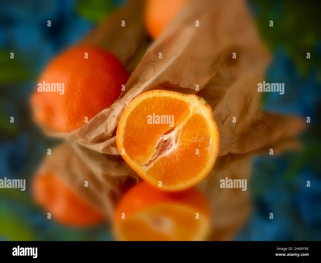 Super juicy Mineola (Grapefruit / Tangerine} natural fruit still-life ...