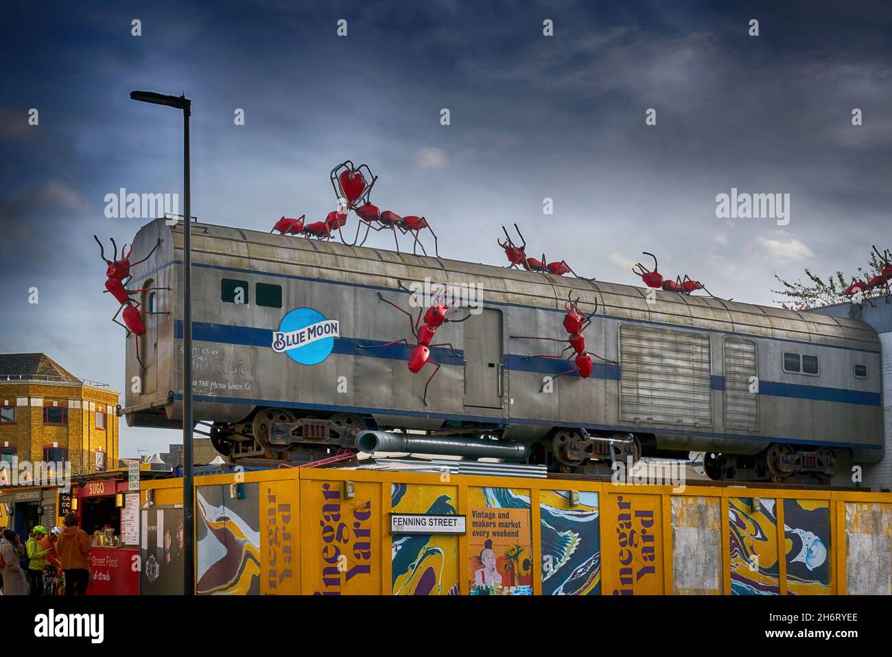 bermondsey Blue Moon sculpture by Joe Rush and the Mutoid Waste Co ...