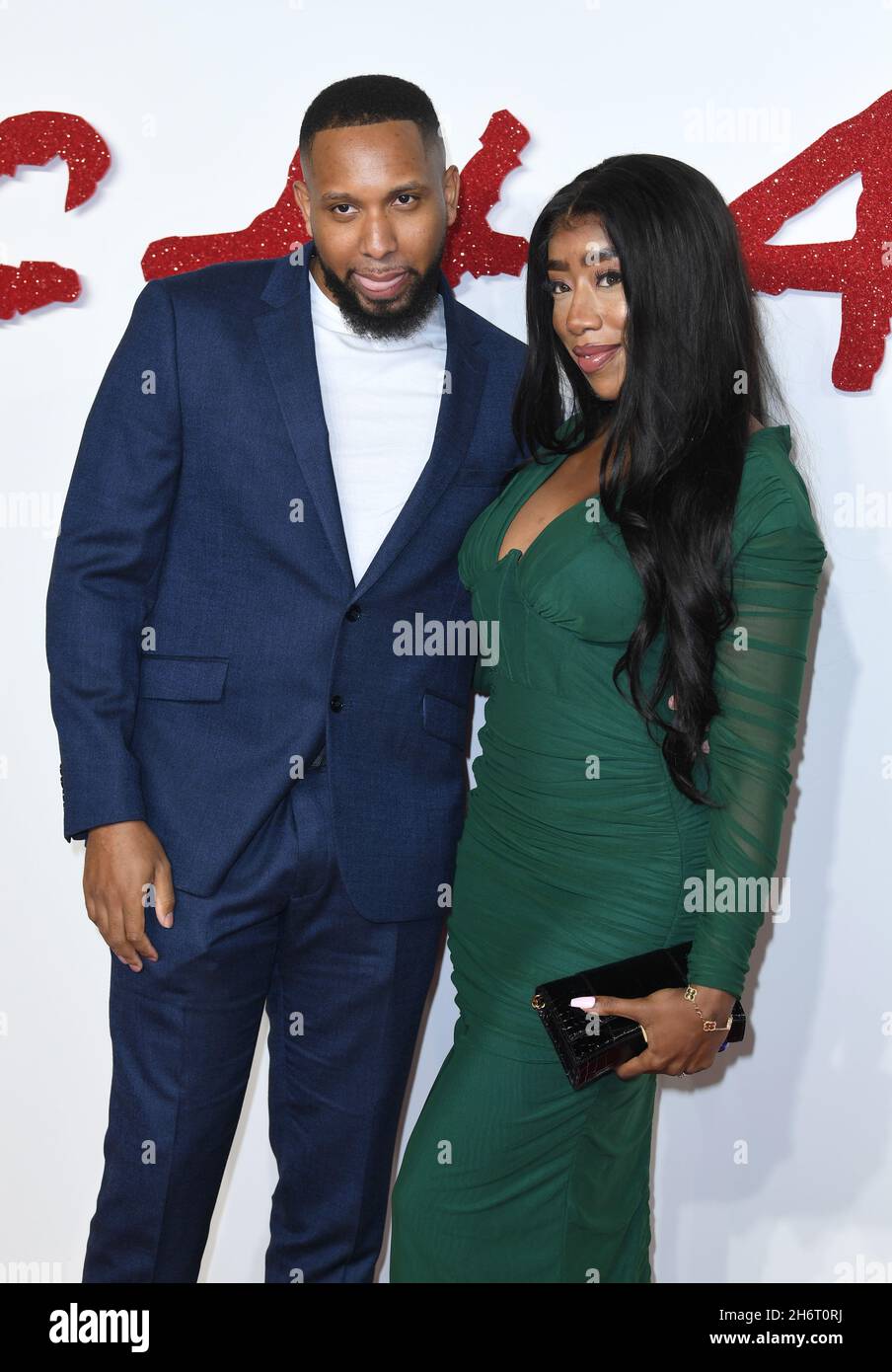 November 17th, 2021, London, UK. Tazer and Kamille arriving at the UK ...