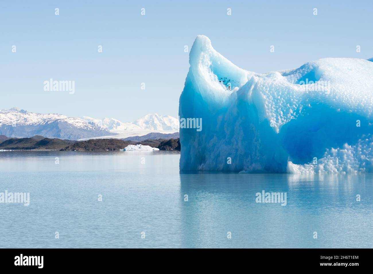 Iceberg floating in the Patagonia river Stock Photo - Alamy