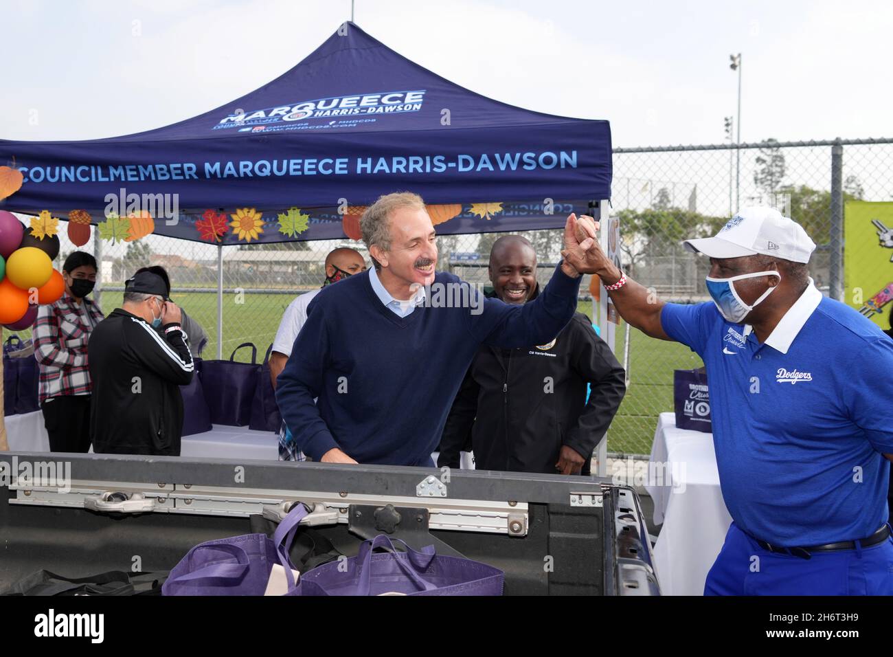 Los Angeles City Attorney Mike Feuer during the Los Angeles Dodgers ...