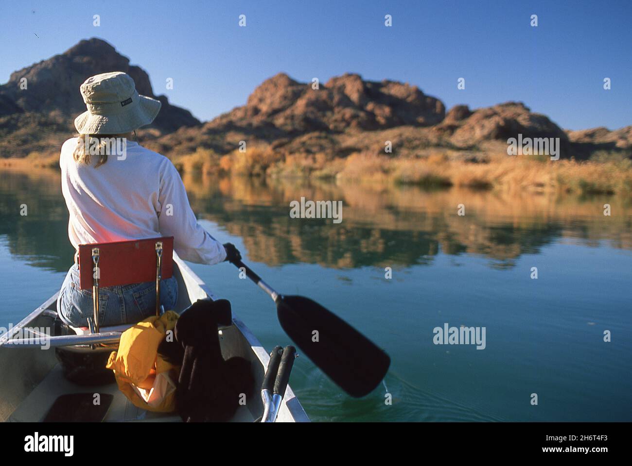 Canoeing the Colorado RIver Stock Photo - Alamy