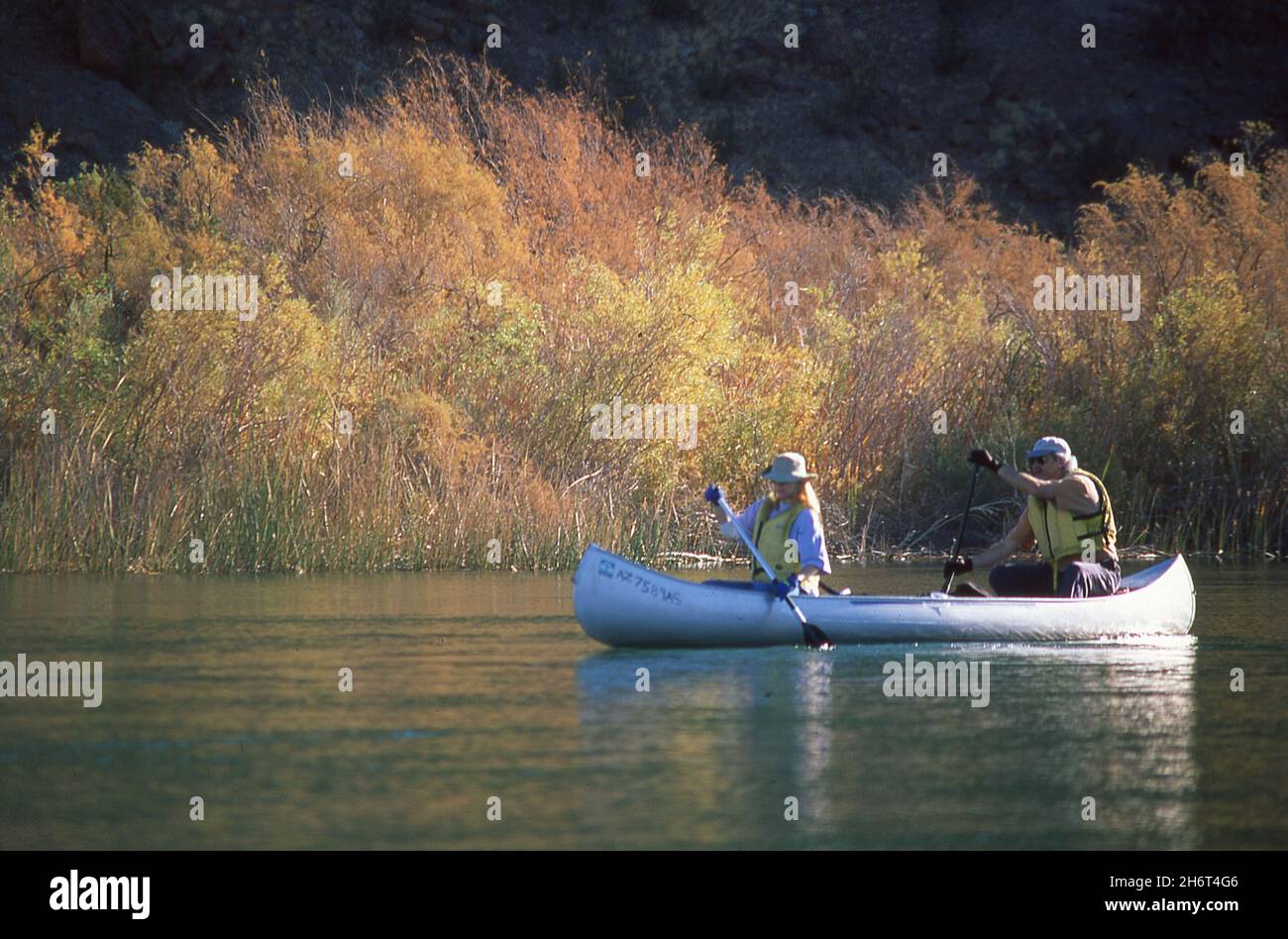 Canoeing the Colorado RIver Stock Photo - Alamy