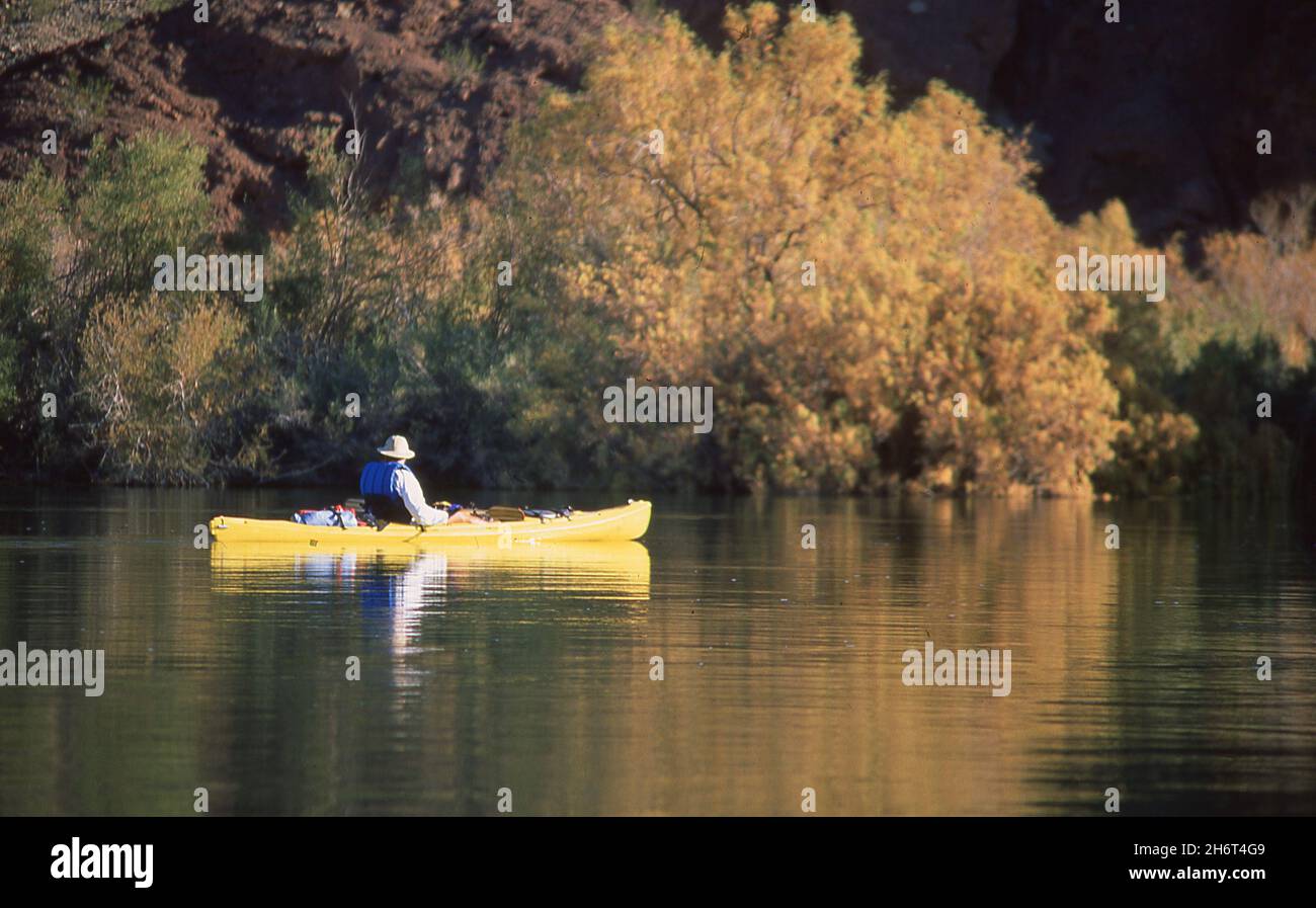 Canoeing the Colorado RIver Stock Photo - Alamy