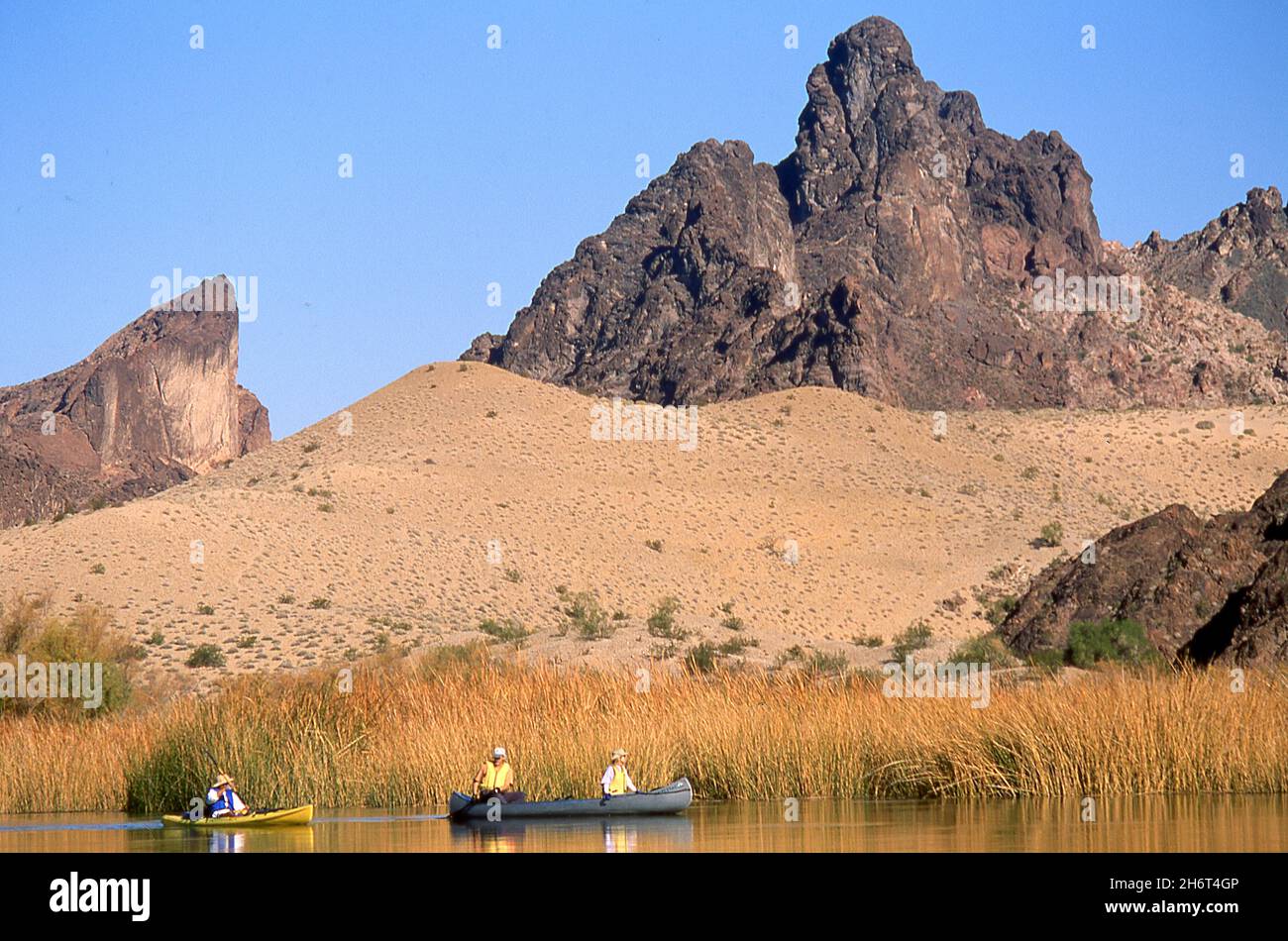Canoeing the Colorado RIver Stock Photo - Alamy