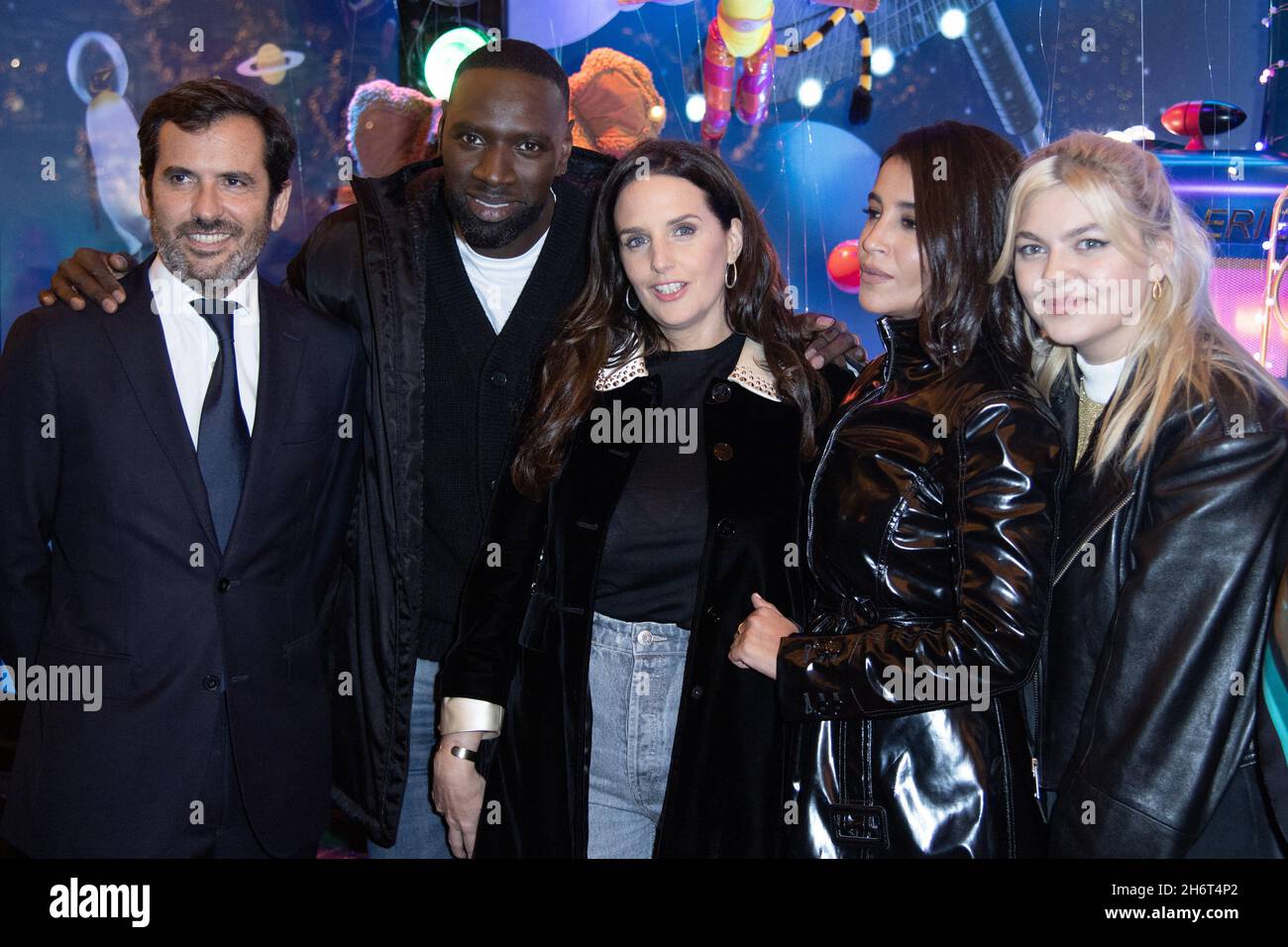 Alexandre Liot, Omar Sy, Helene Sy, Leila Bekhti and Louane Emera ...