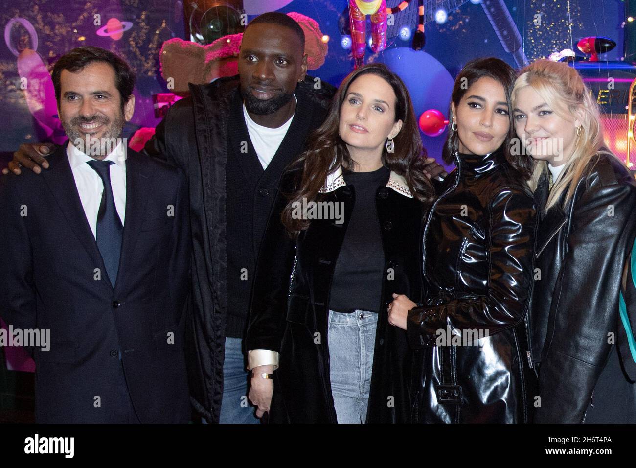 Alexandre Liot, Omar Sy, Helene Sy, Leila Bekhti and Louane Emera ...