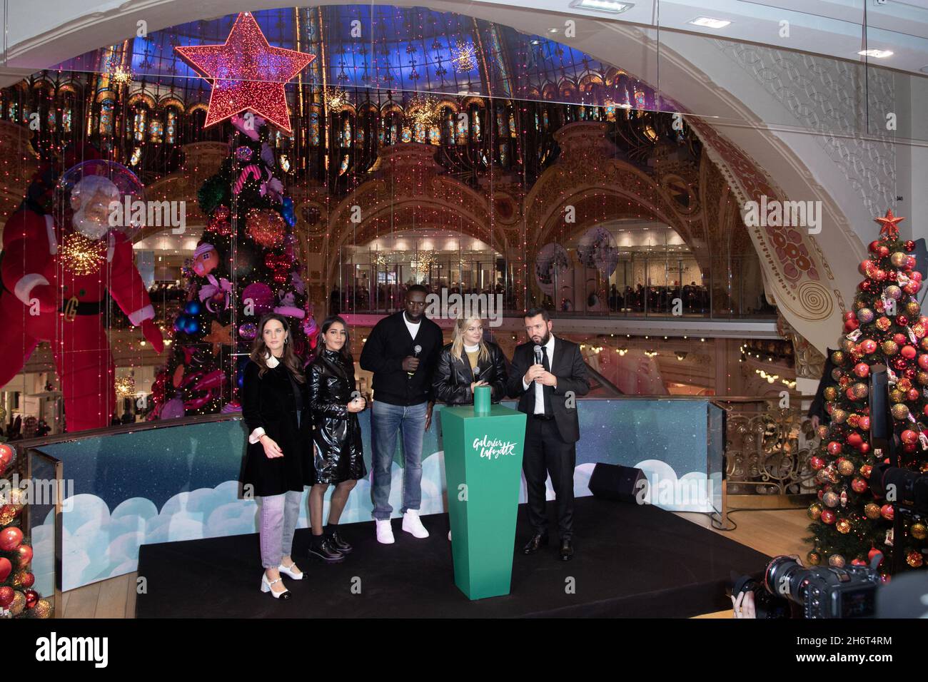 Helene Sy, Leila Bekhti, Louane Emera, Omar Sy and Alexandre Liot ...