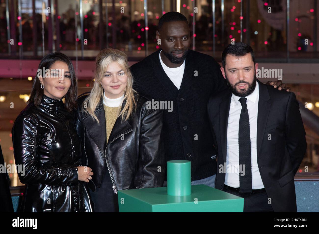 Leila Bekhti, Louane Emera, Omar Sy and Alexandre Liot attending the '1 ...
