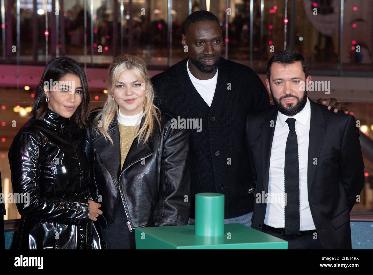 Leila Bekhti, Louane Emera, Omar Sy and Alexandre Liot attending the '1 ...
