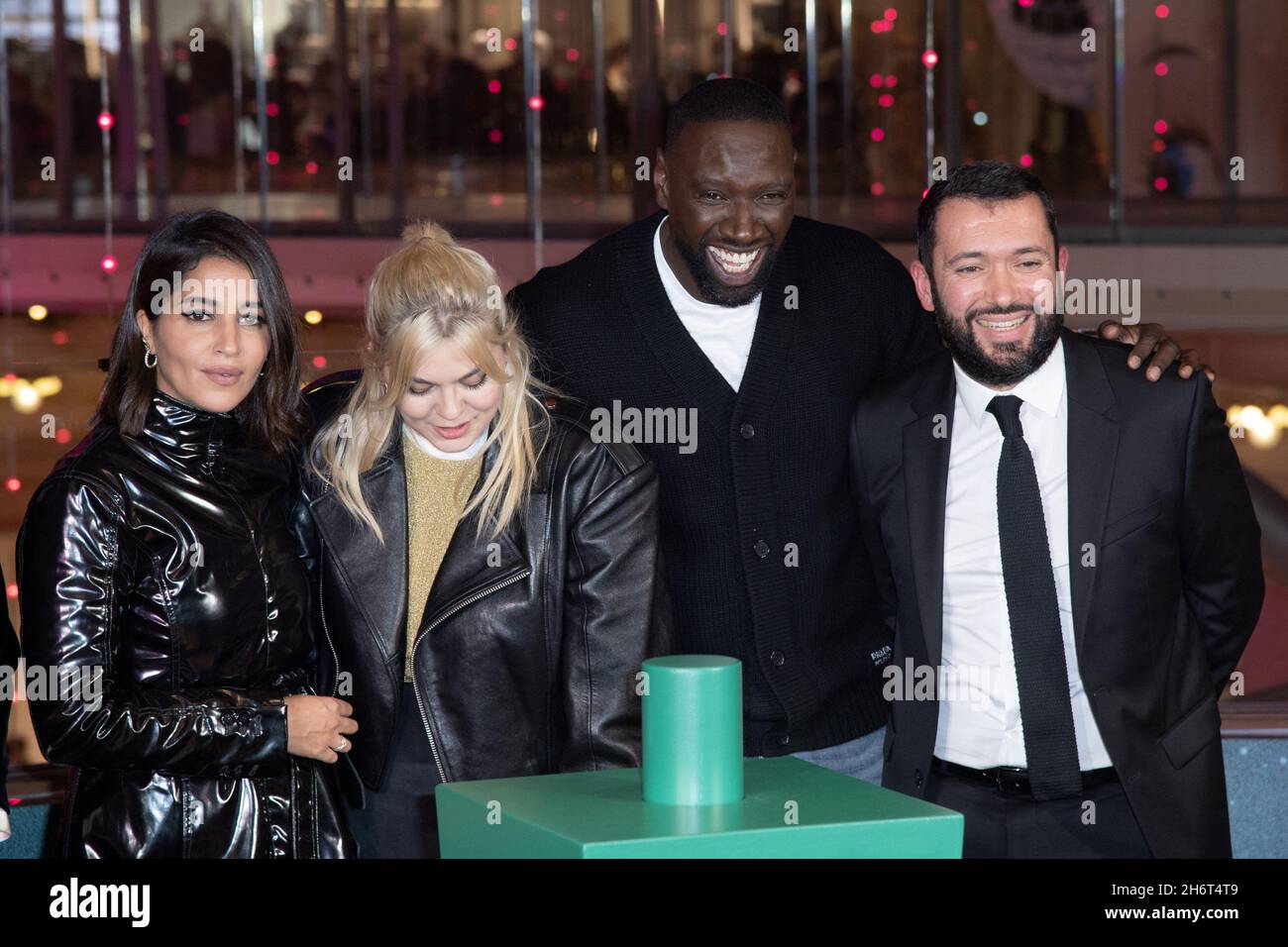 Leila Bekhti, Louane Emera, Omar Sy and Alexandre Liot attending the '1 ...