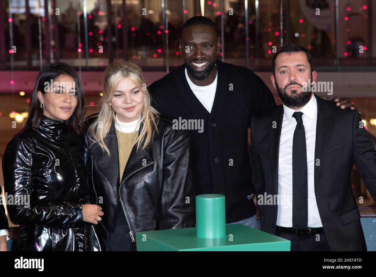 Leila Bekhti, Louane Emera, Omar Sy and Alexandre Liot attending the '1 ...