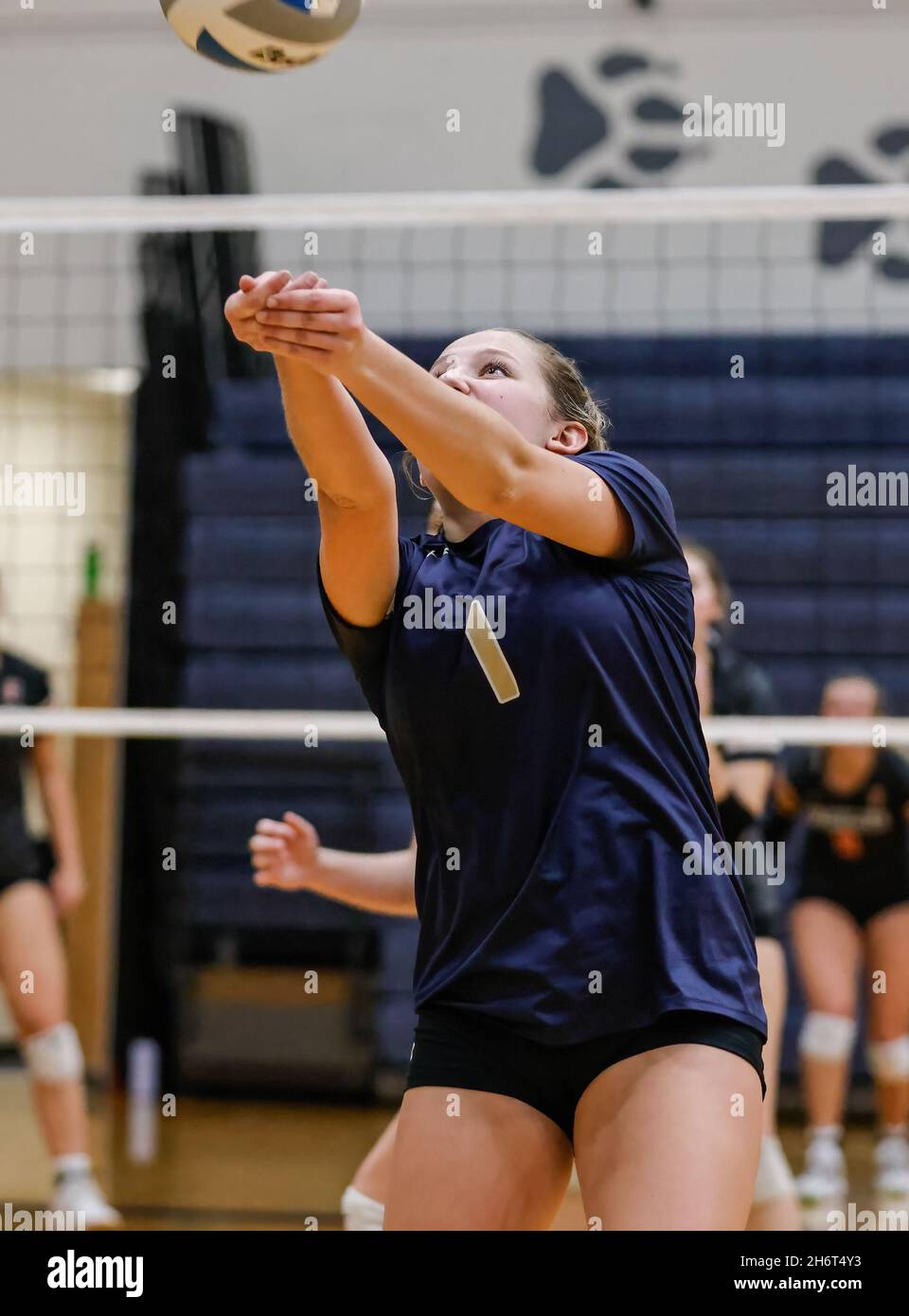 Volleyball action with Fruitland vs Timberlake High School in Coeur d ...