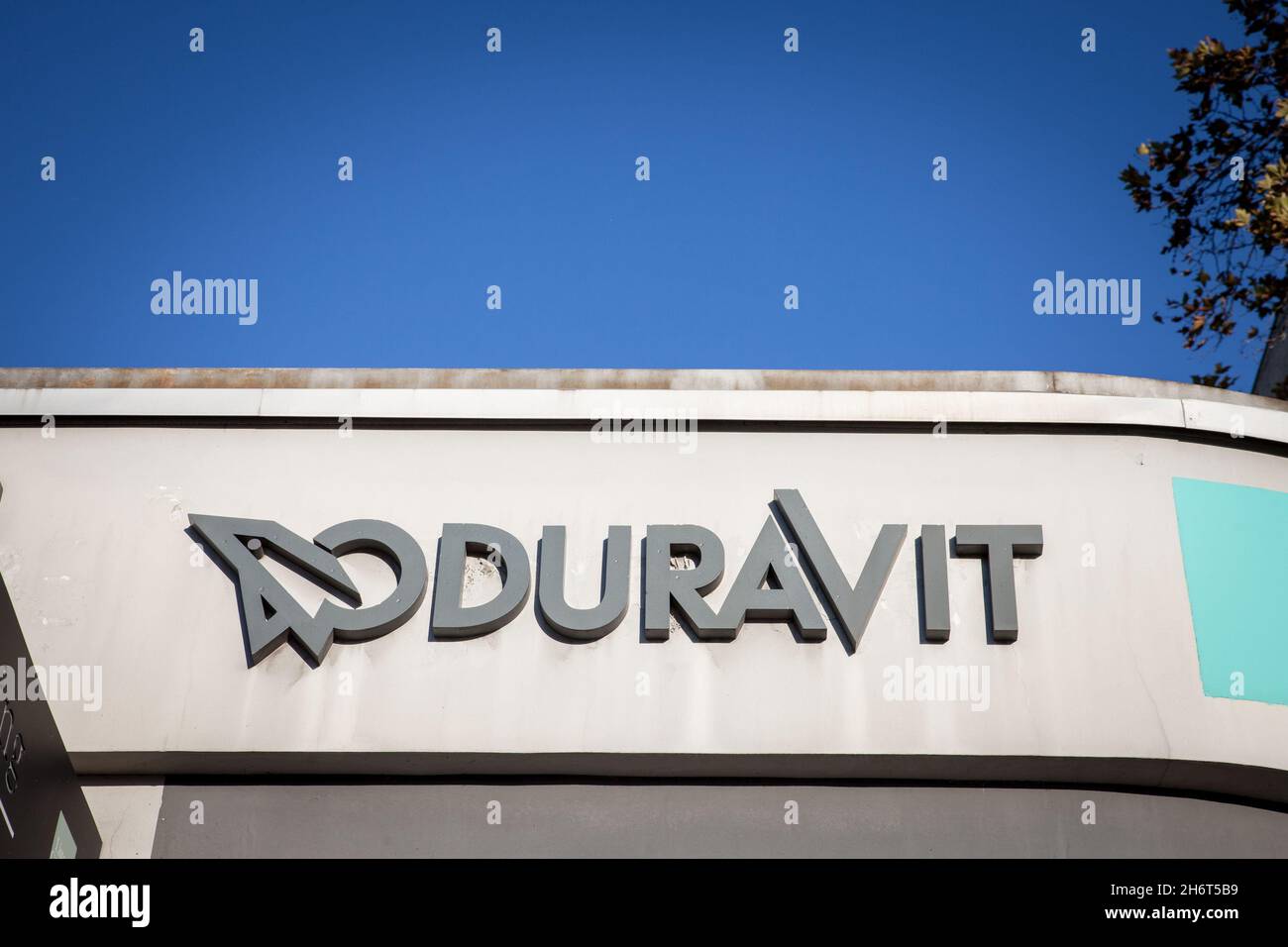 Picture of a sign with the logo of Duravit on their main reseller in ...