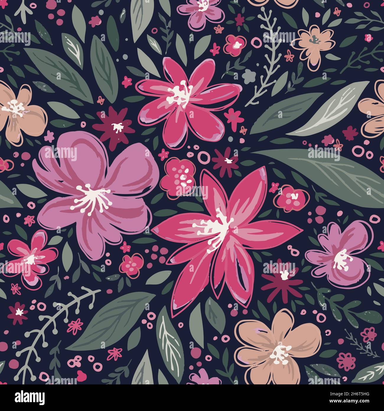 Flowers flowering detail Stock Vector Images - Alamy