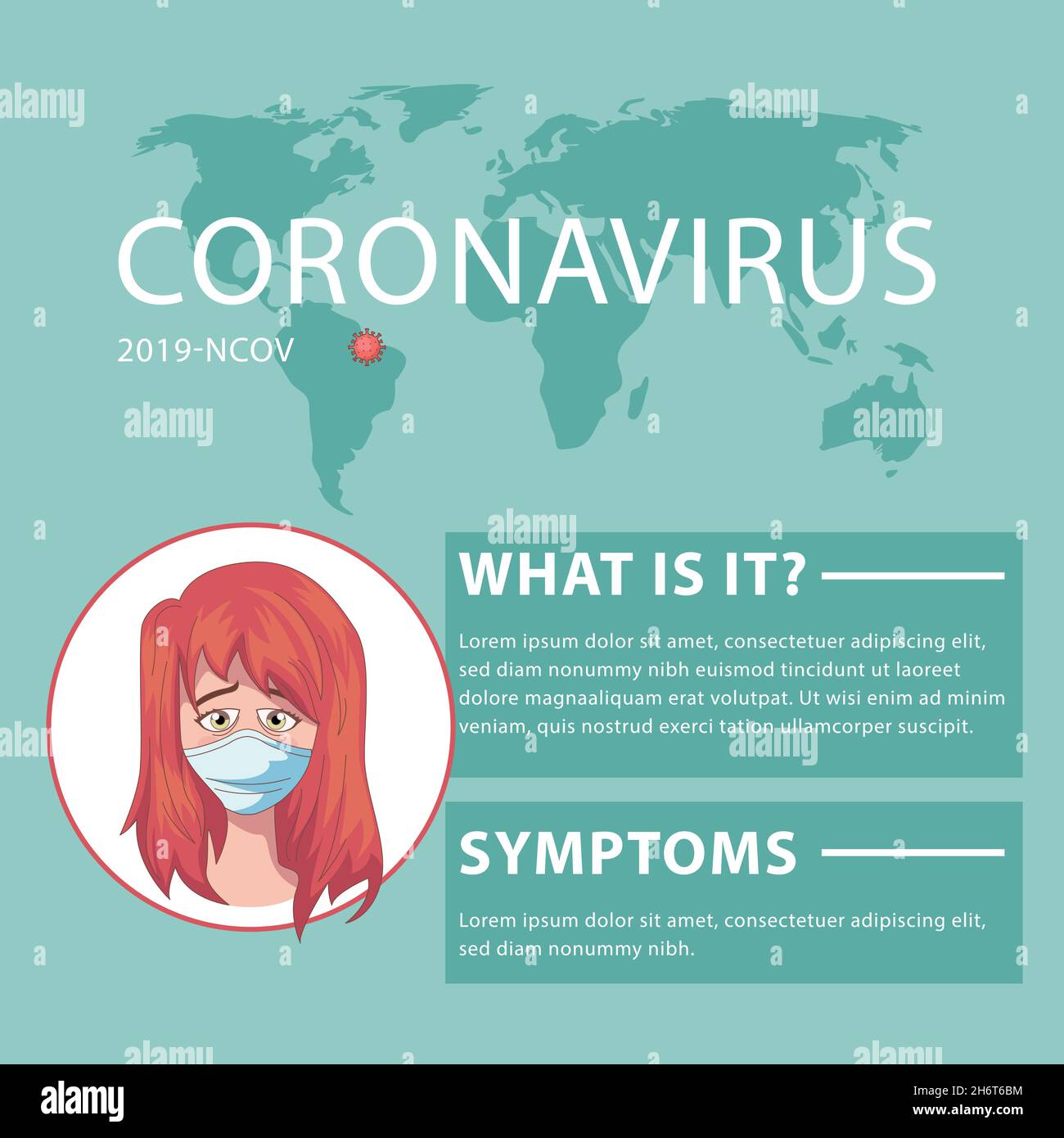 Covid-19 virus infographic. What is it and what are its virus symptoms ...