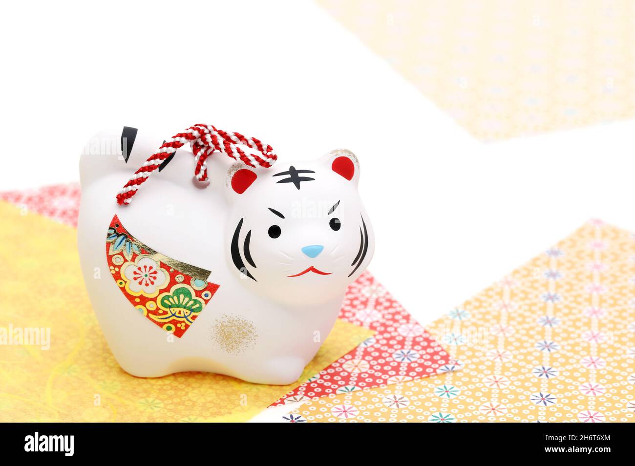 Dolls of Tora Tiger. Japanese new year card. Japanese new year tiger ...