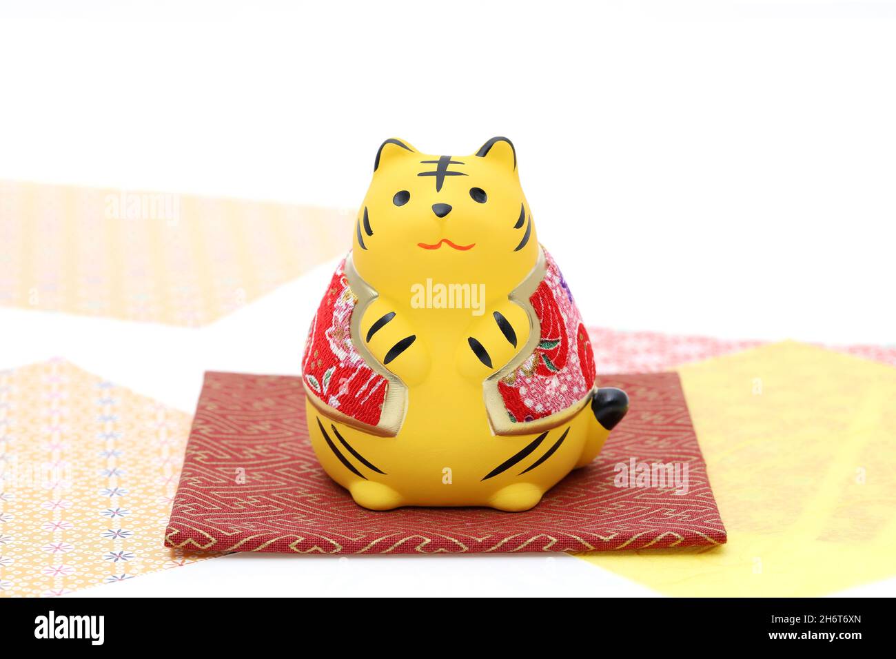 Dolls of Tora Tiger. Japanese new year card. Japanese new year tiger ...