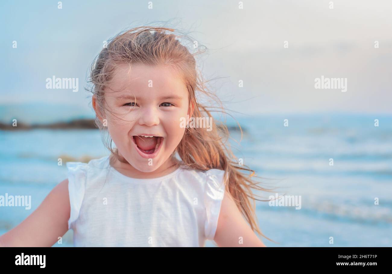 Child expressing freedom hi-res stock photography and images - Alamy
