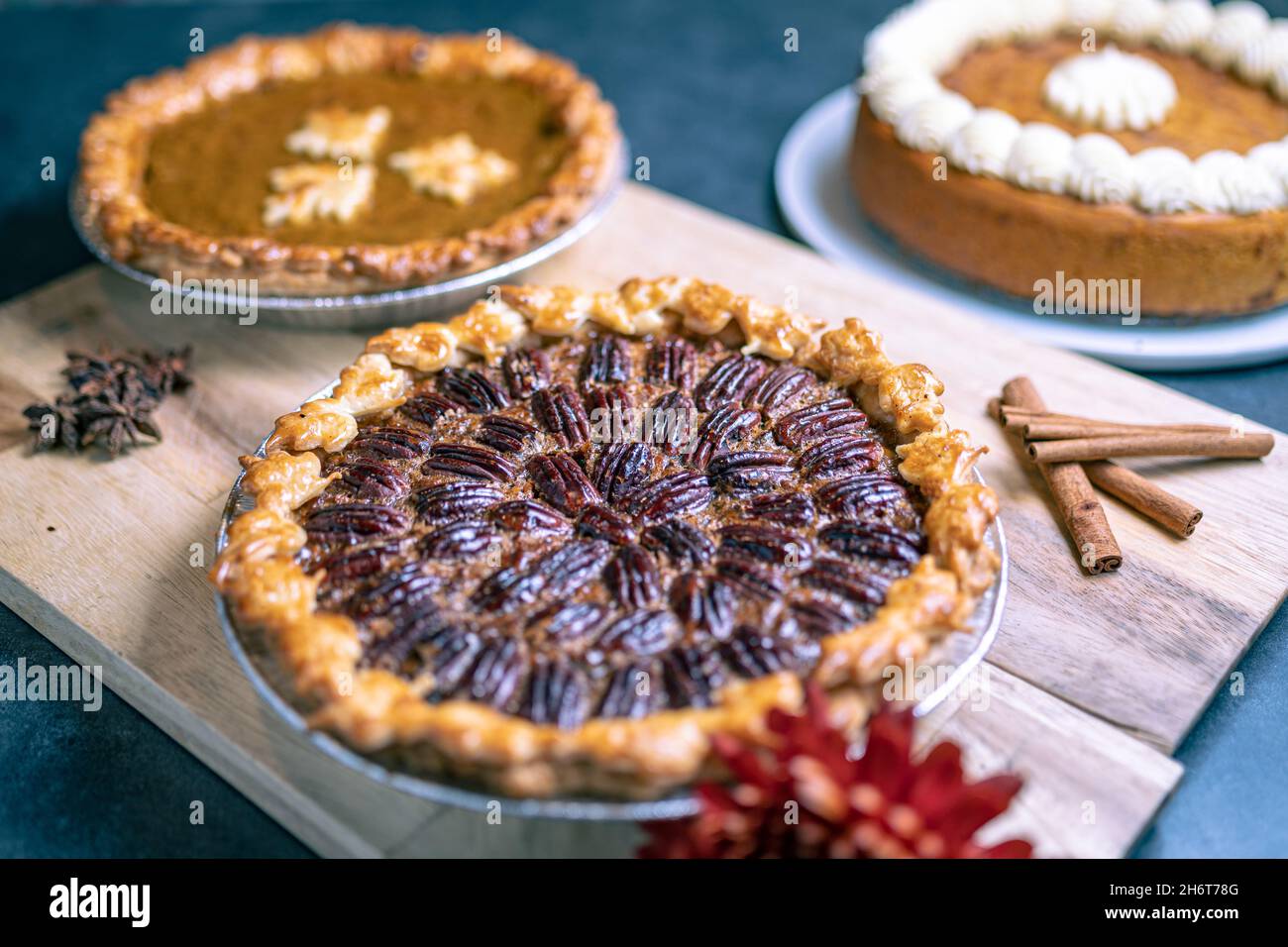 Trio of pies hi-res stock photography and images - Alamy