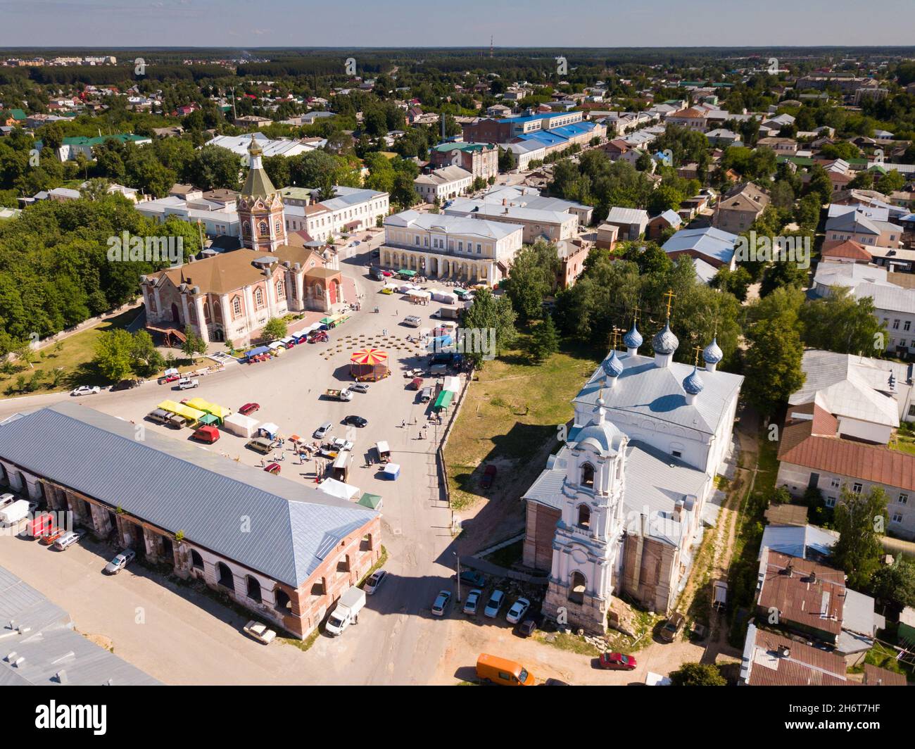 Cathedral Square of Kasimov Stock Photo - Alamy