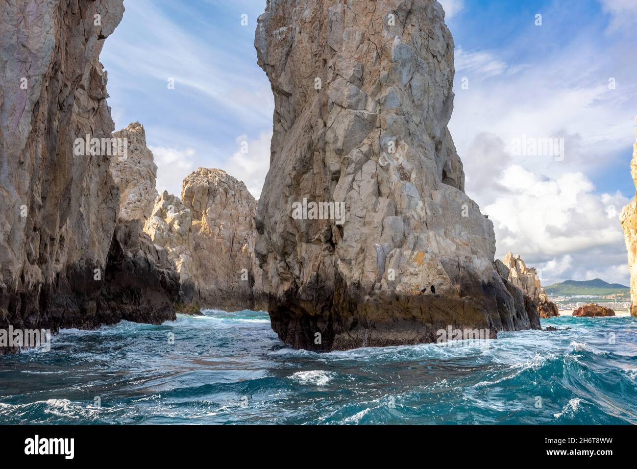 Scenic landmark tourist destination Arch of Cabo San Lucas, El Arco ...