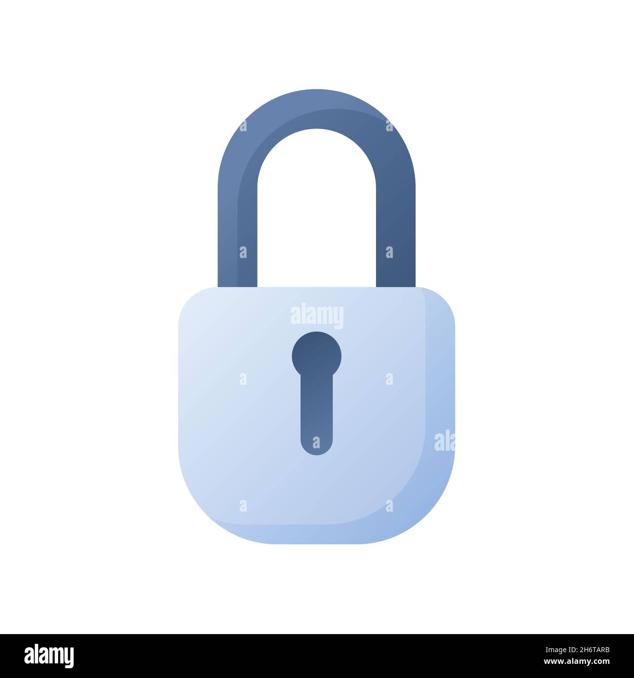 padlock security single isolated icon with smooth style vector ...