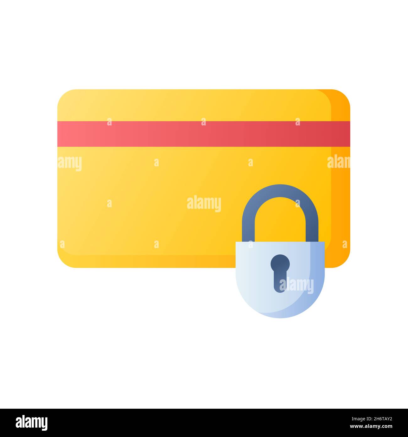 secure payment lock credit card single isolated icon with smooth style ...