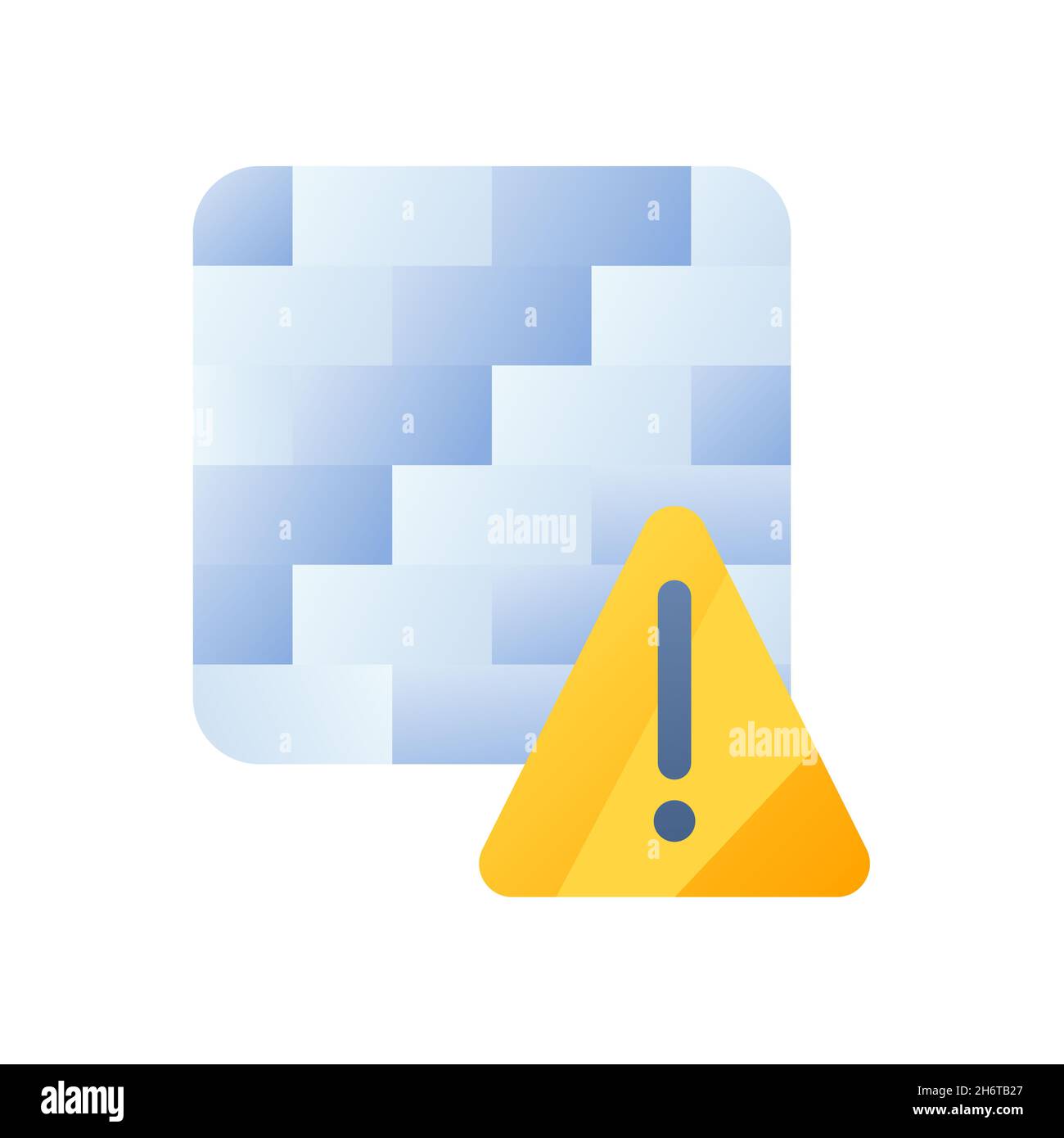 firewall alert antivirus protection single isolated icon with smooth ...