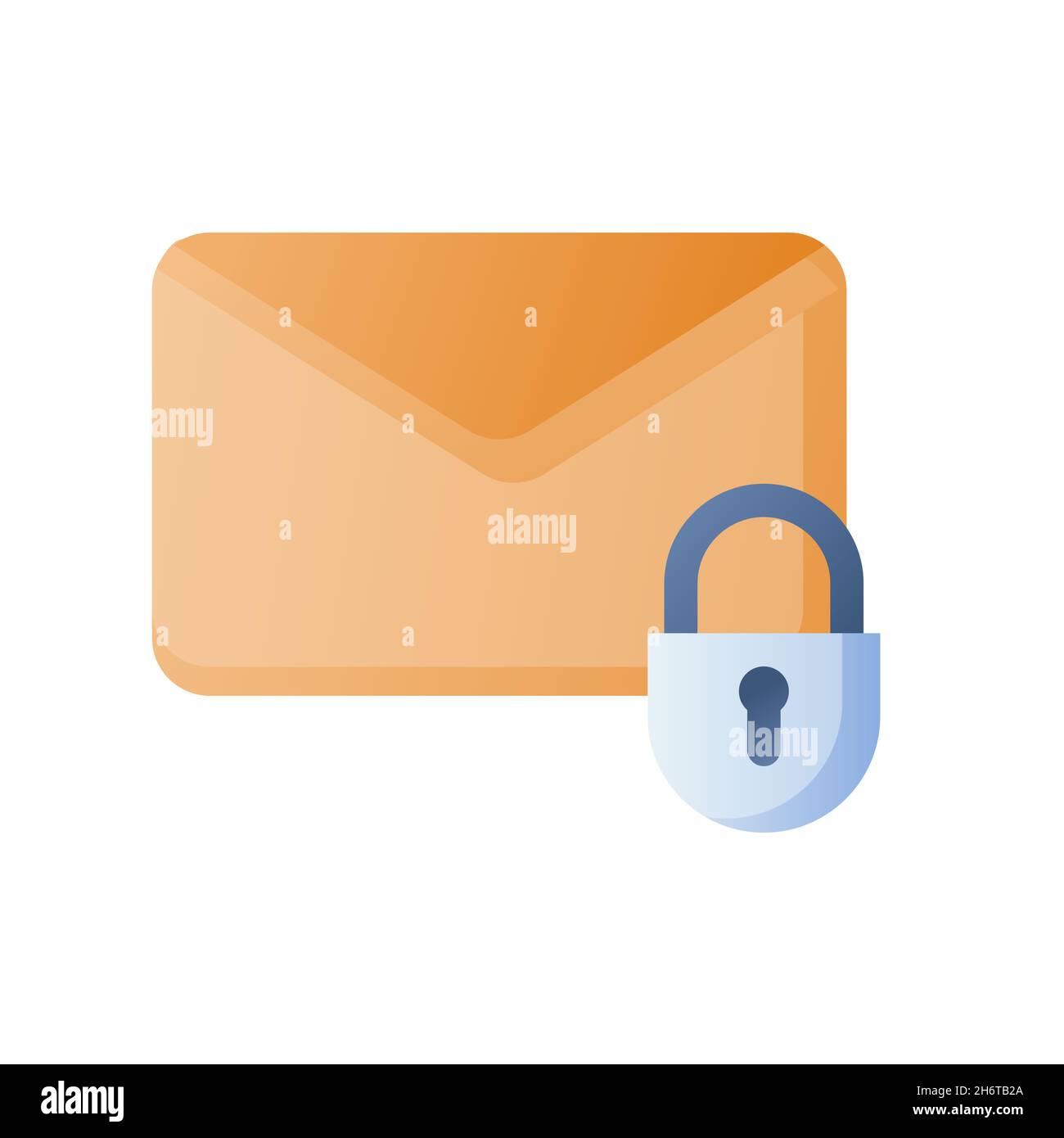 email lock protection envelop encryption single isolated icon with ...