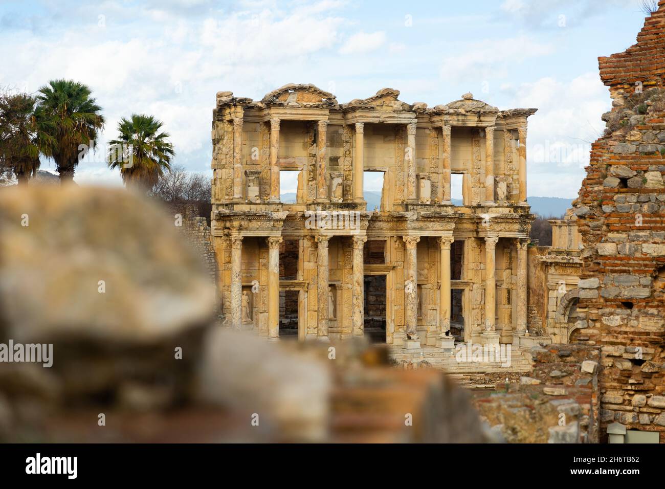 Library celsus ephesus greek inscription hi-res stock photography and ...
