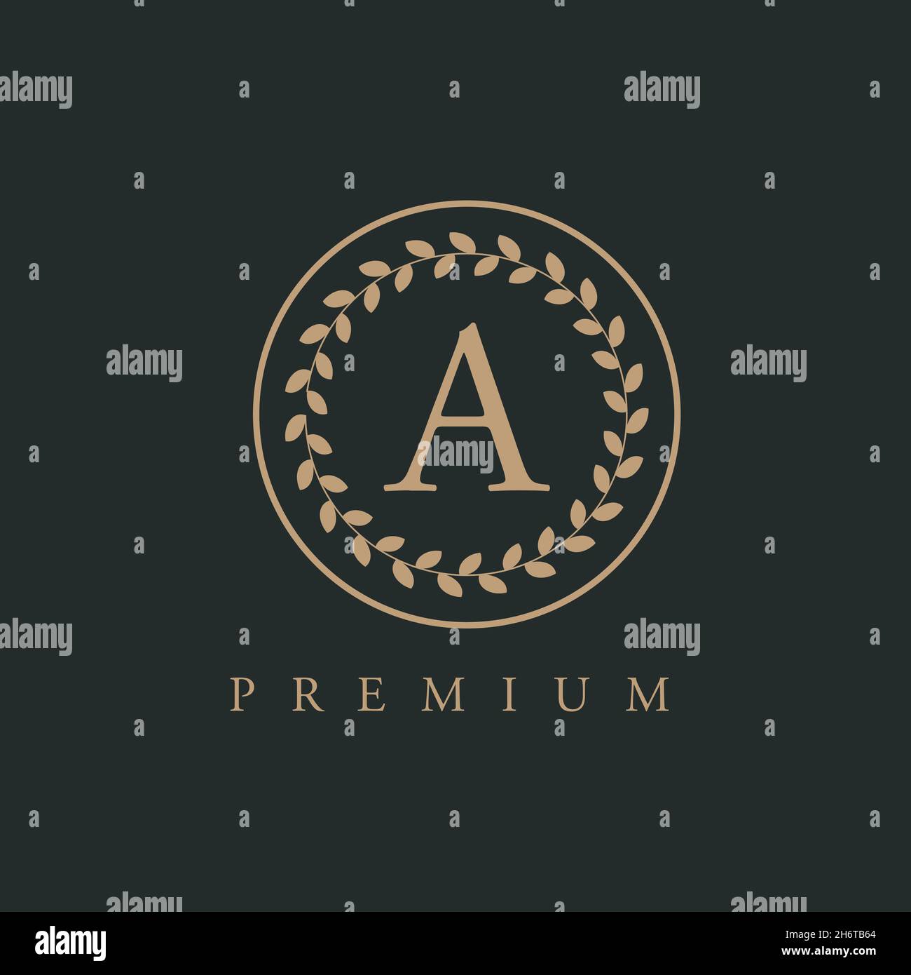 high-end luxury logo letters, letter A logo initials. modern, simple ...