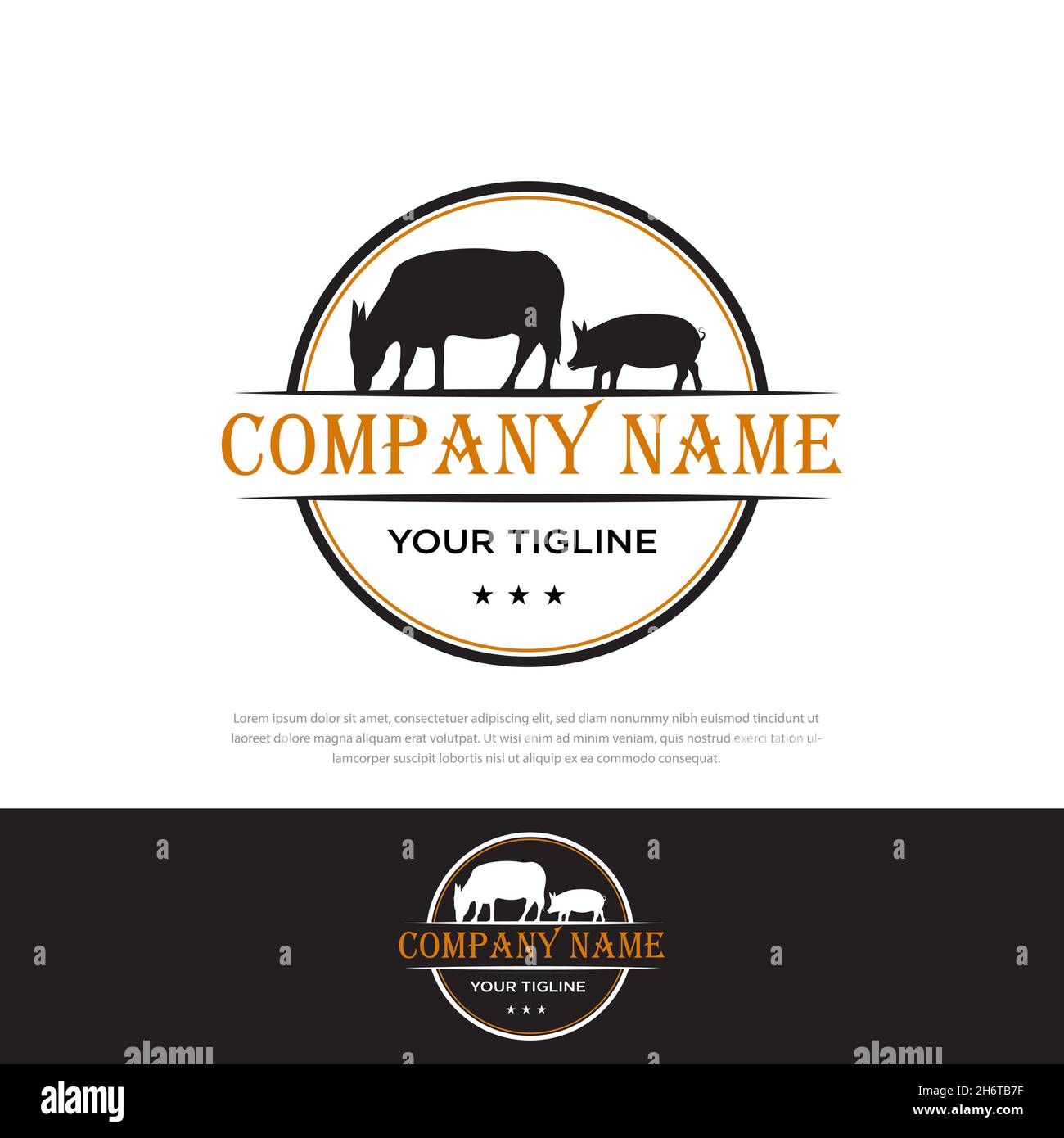 Logo poultry farm vector Stock Vector Images - Alamy