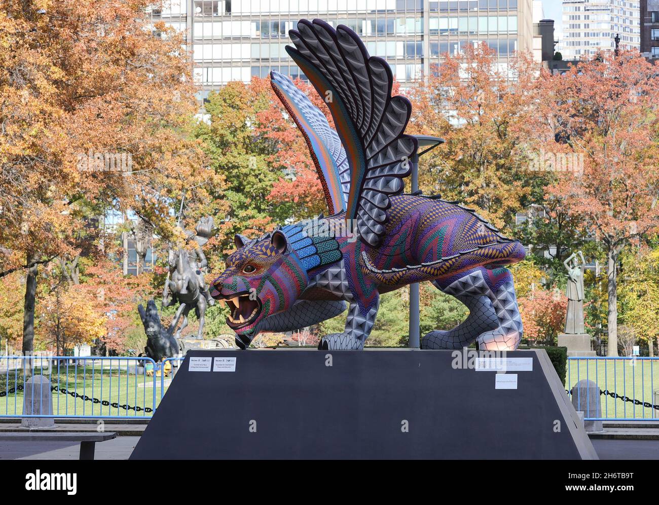 United Nations, New York, USA, November 16, 2021 - A guardian for ...