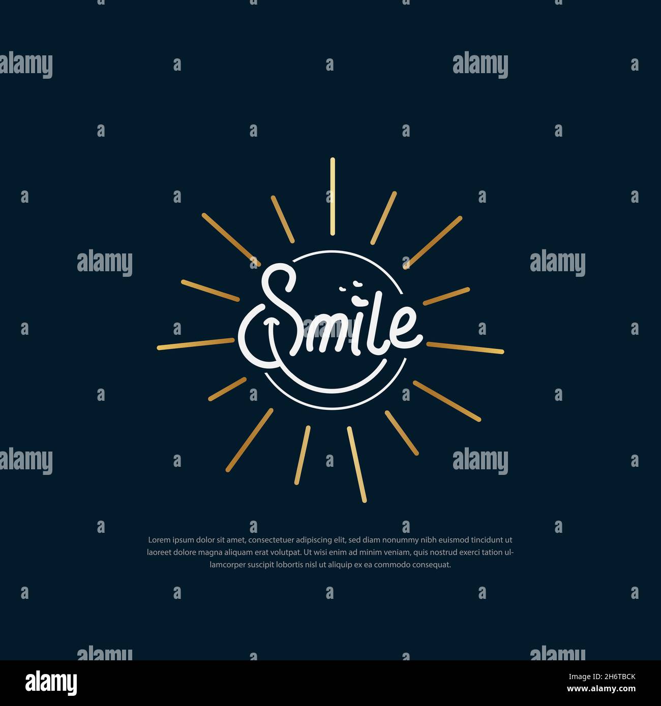 Smile logo Stock Vector Images - Alamy