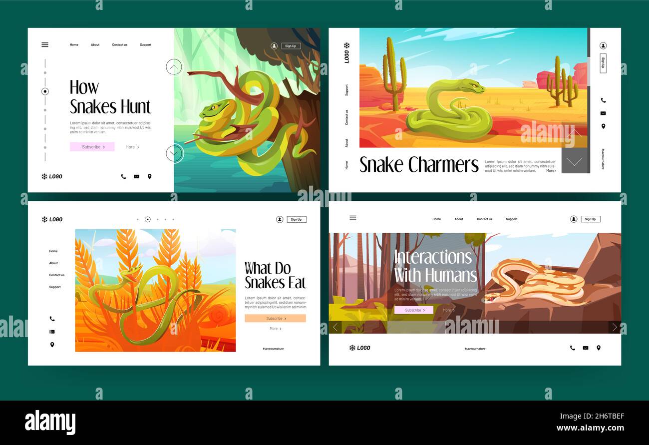 Snake in habitat Stock Vector Images - Alamy