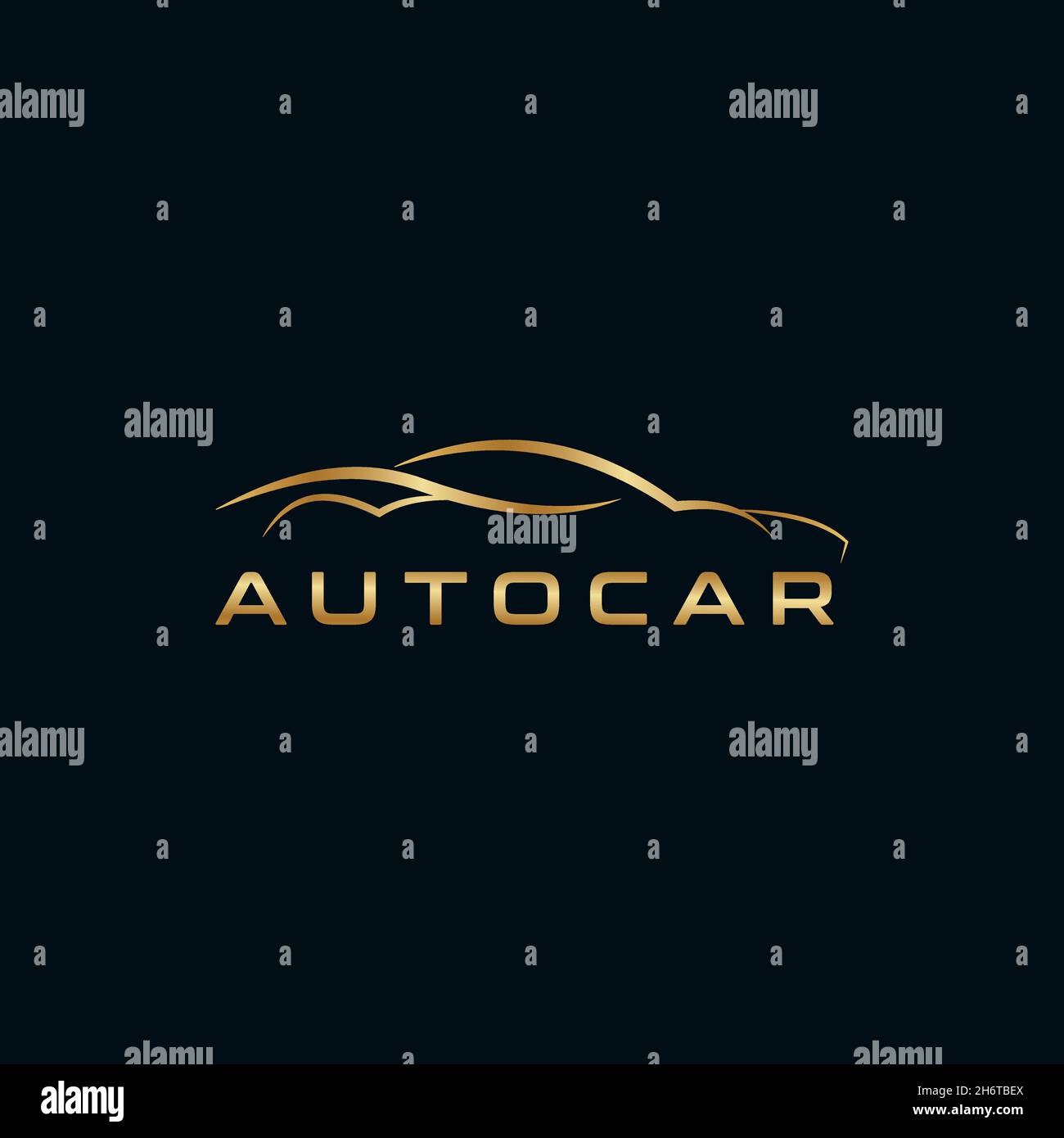 Abstract car logo design concept automotive topic vector car logo ...