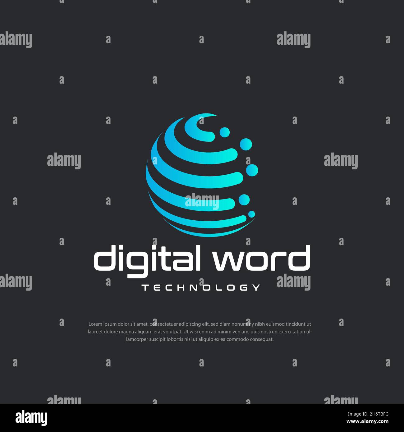 World Tech Logo Design Template vector icons Stock Vector Image & Art ...