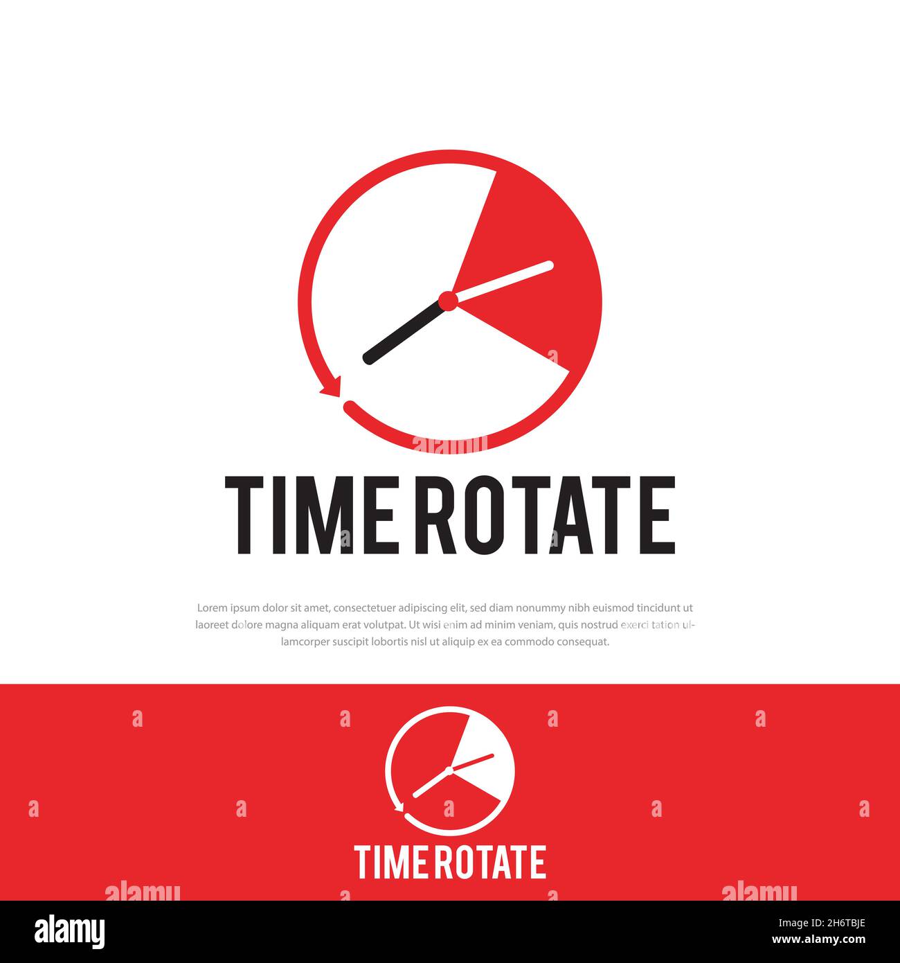 Clock logo vector circle clockwise arrow.Business and Technology.Vector ...