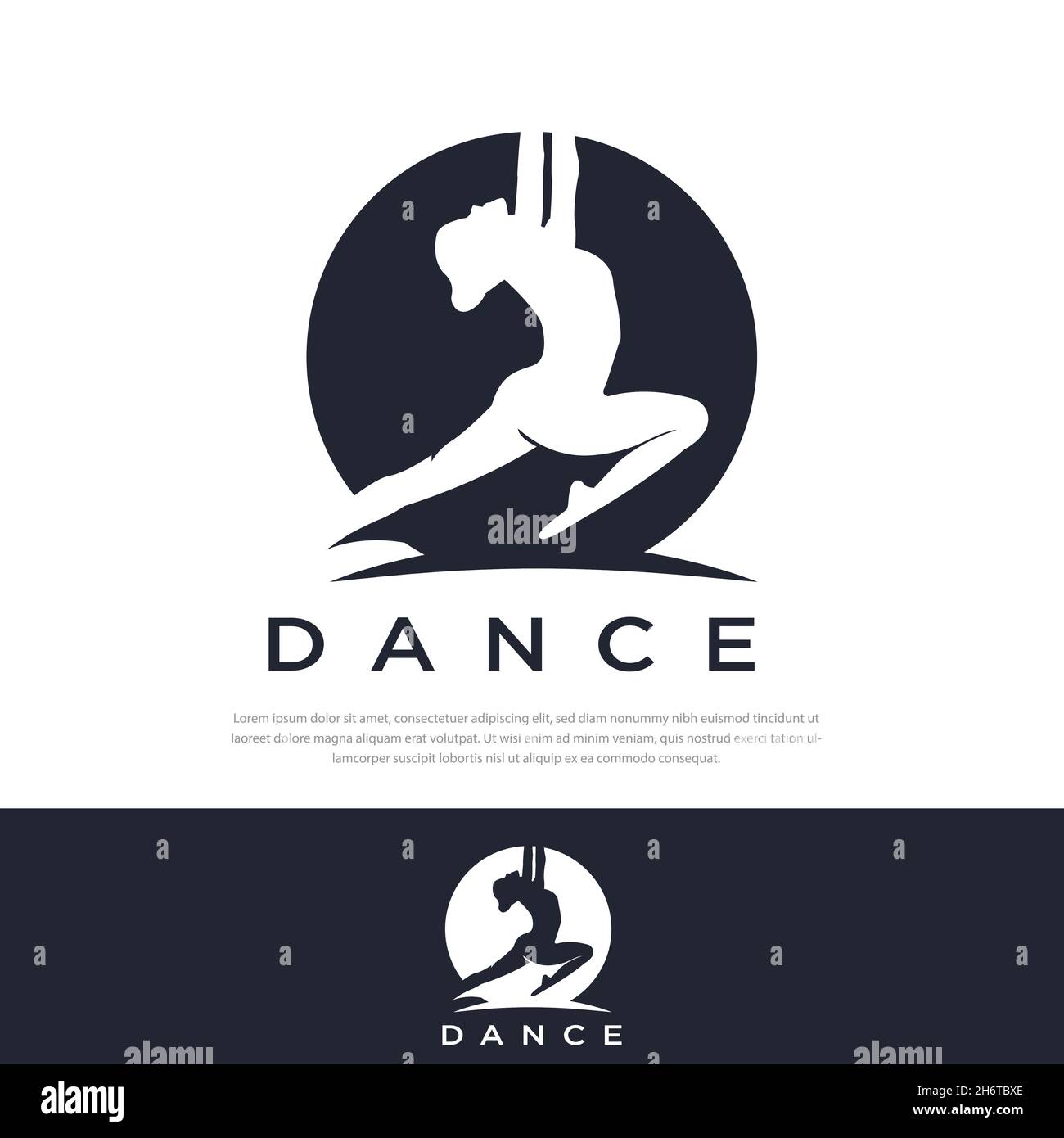 Dance logo vector design symbol Stock Vector Image & Art - Alamy