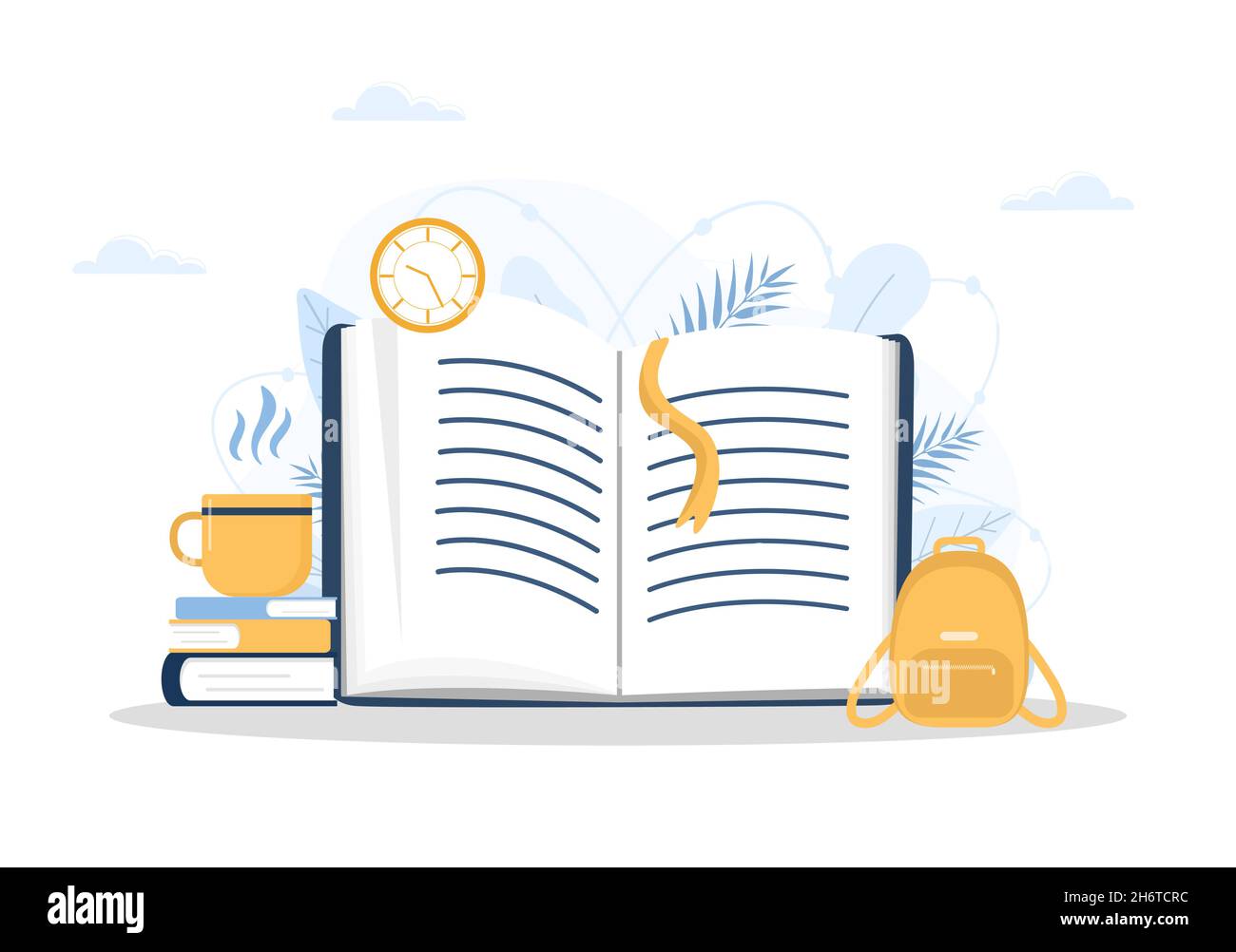 Open book. Learn and reading concept. Library and education. Vector ...