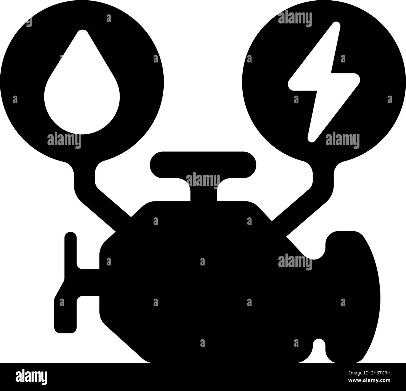 HEV ( hybrid electric vehicle ) vector icon illustration Stock Vector ...