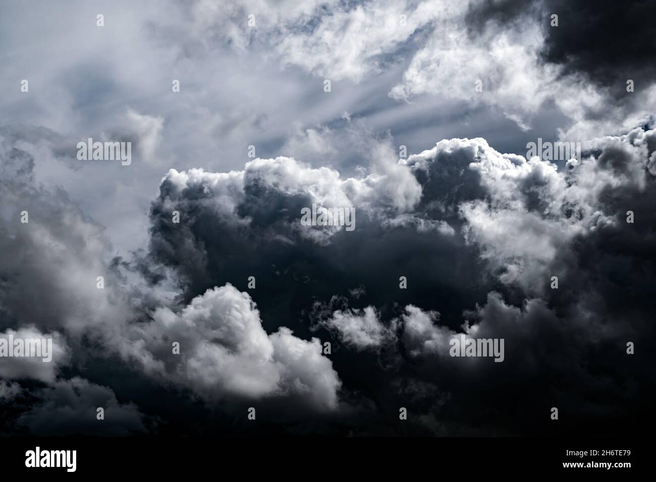 Dramatic Dark Clouds before Thunder Storm and Rain Stock Photo - Alamy