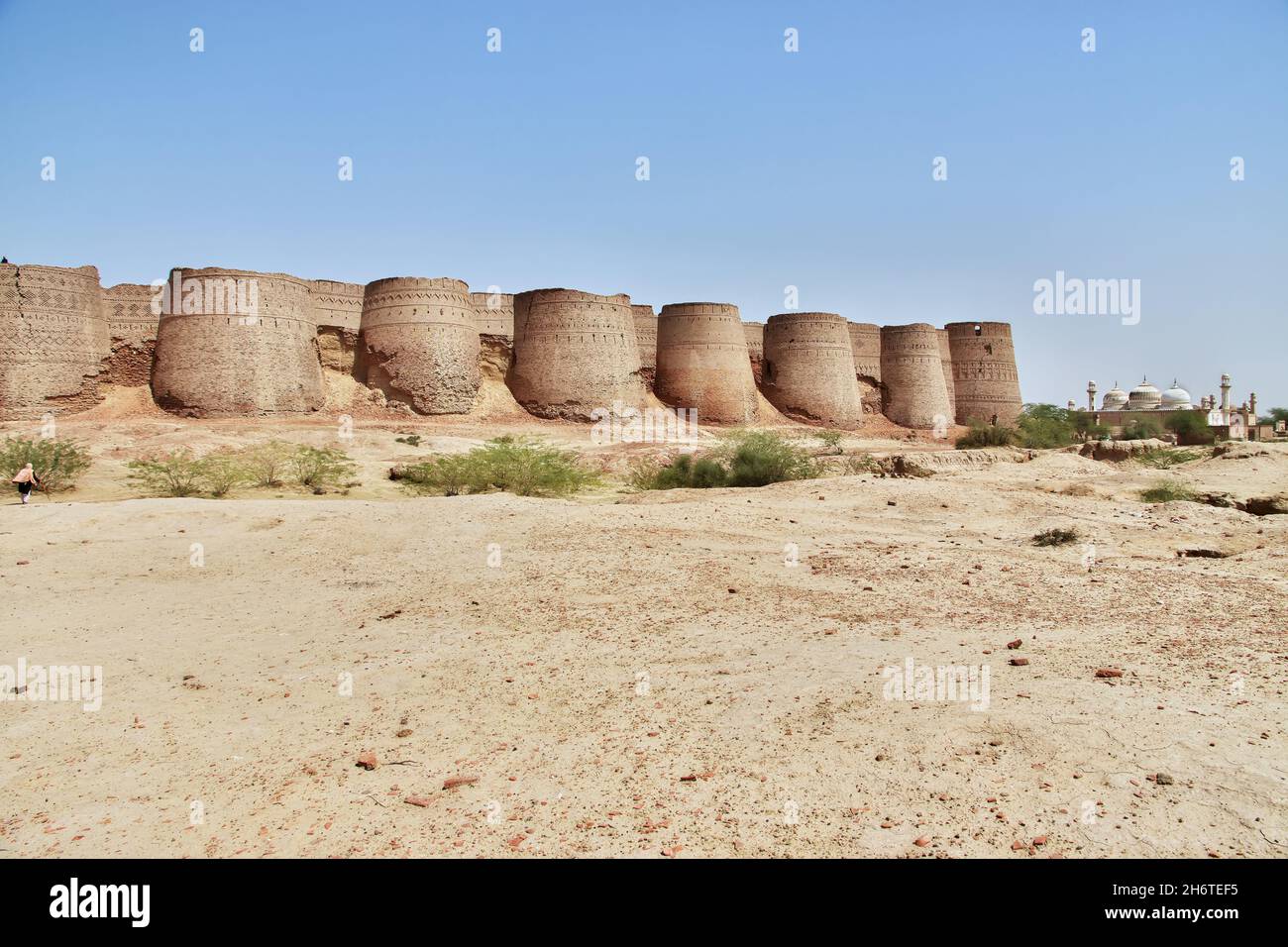 Derawar fort in Ahmadpur East Tehsil desert, Punjab, province, Pakistan ...