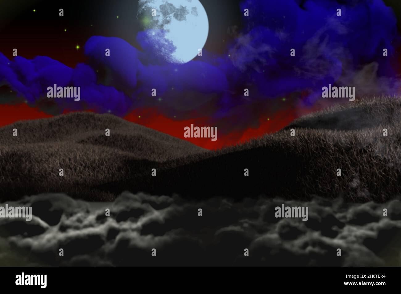 vivid cute night backdrop - selective focus trick or treat concept ...