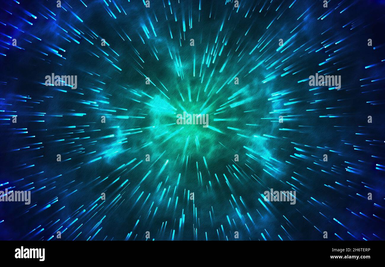 Abstract background with magic Lines composed of glowing galaxy Stock ...