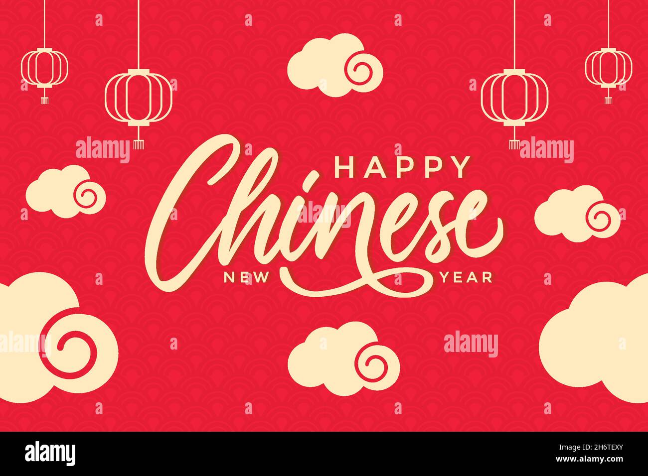 hand lettering happy Chinese new year. happy Chinese new year ...