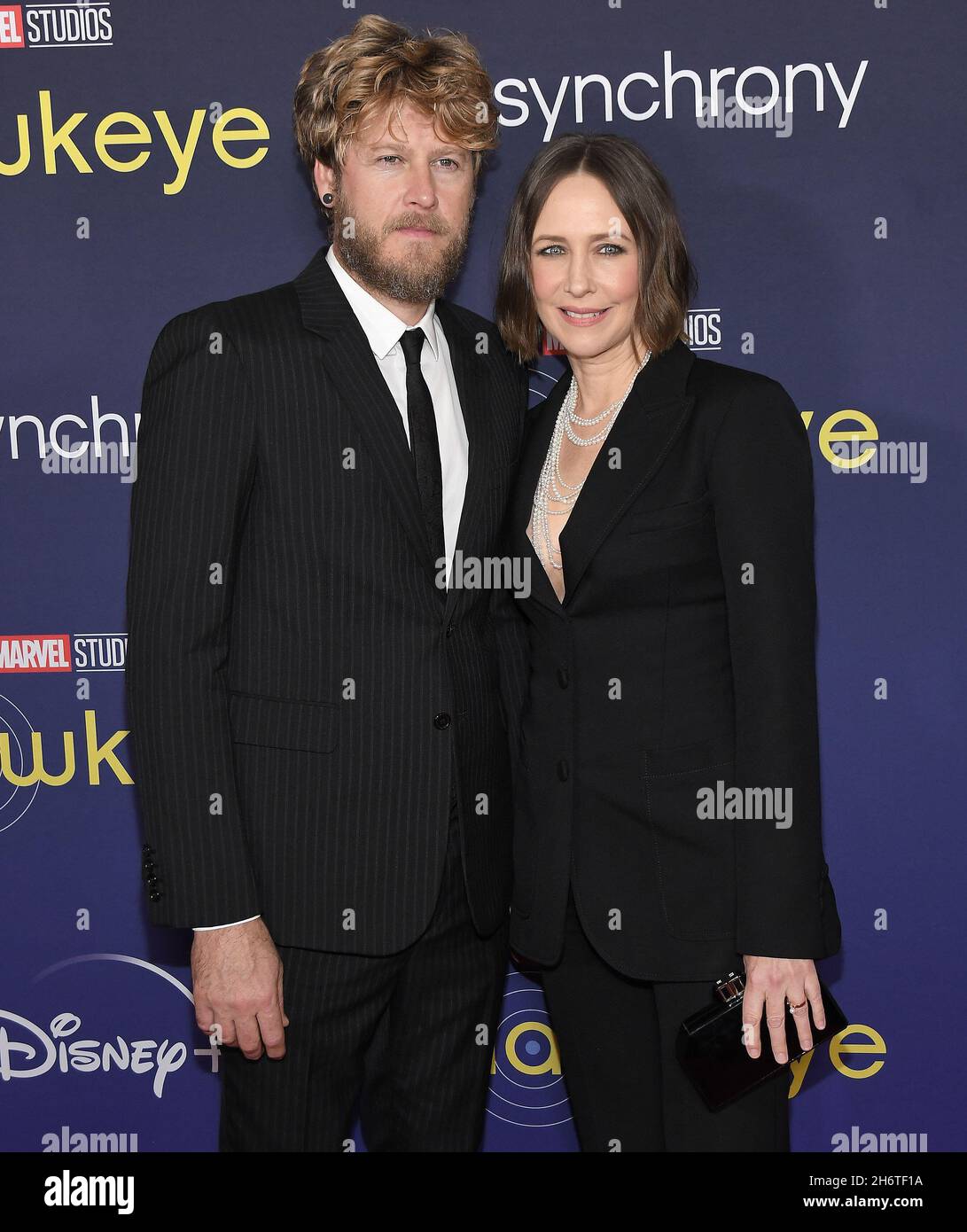 (L-R) Renn Hawkey and Vera Farmiga arrives at the Marvel Studios ...