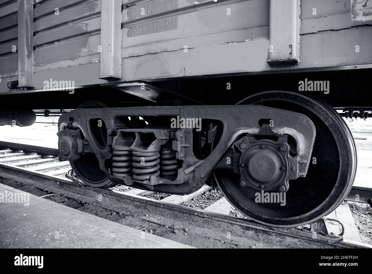 Modern train wheels closeup hi-res stock photography and images - Alamy