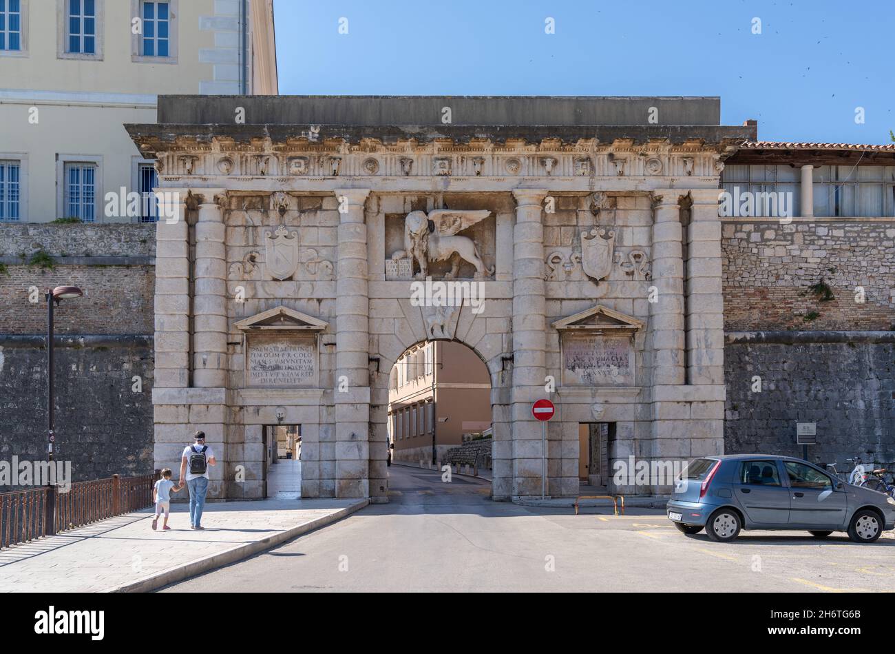 The Land Gate to Zadar City, Croatia Stock Photo - Alamy